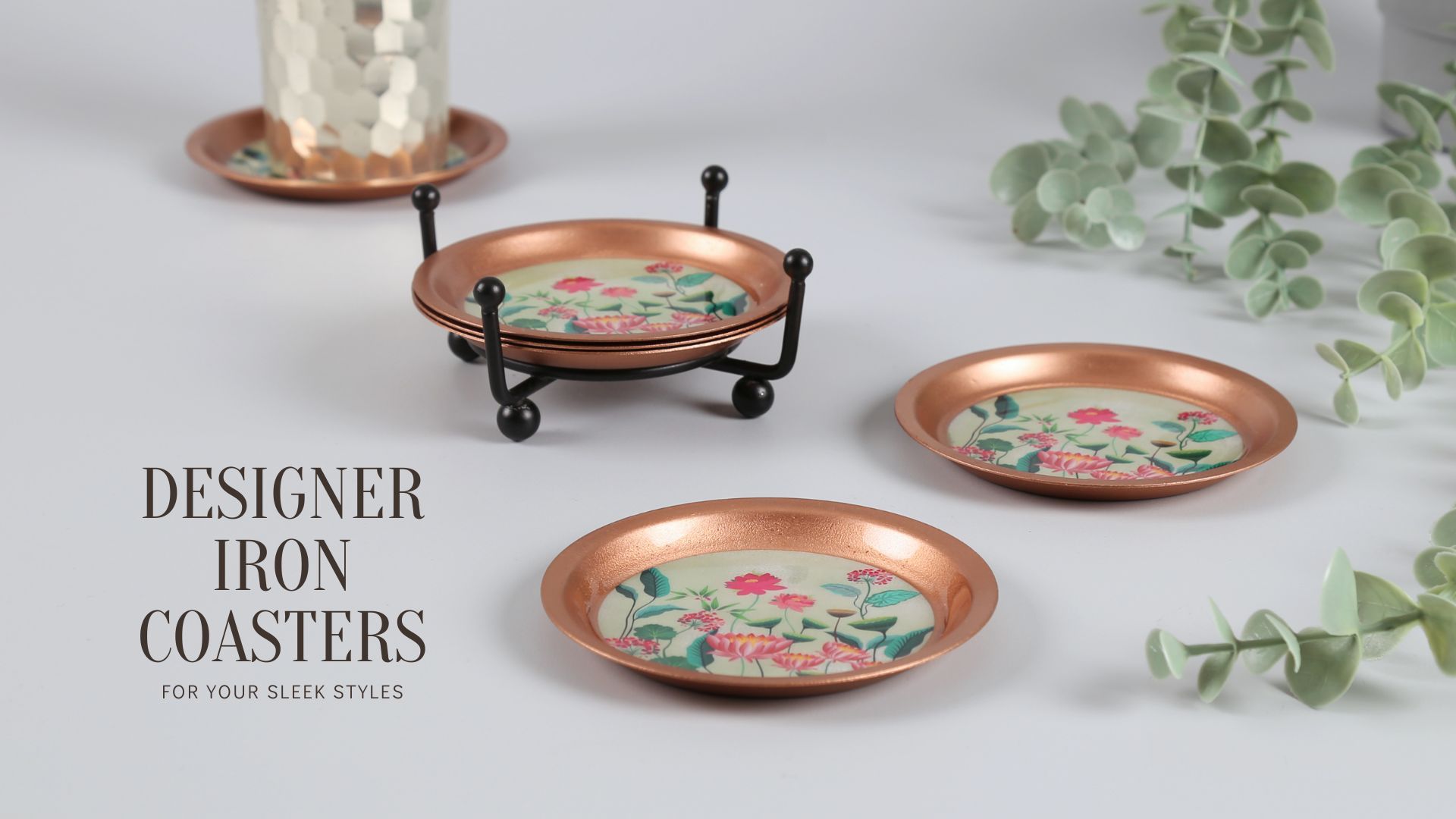 Buy our Royal Hues Iron Coaster set of 6 | Iron Coaster set of 6 ...