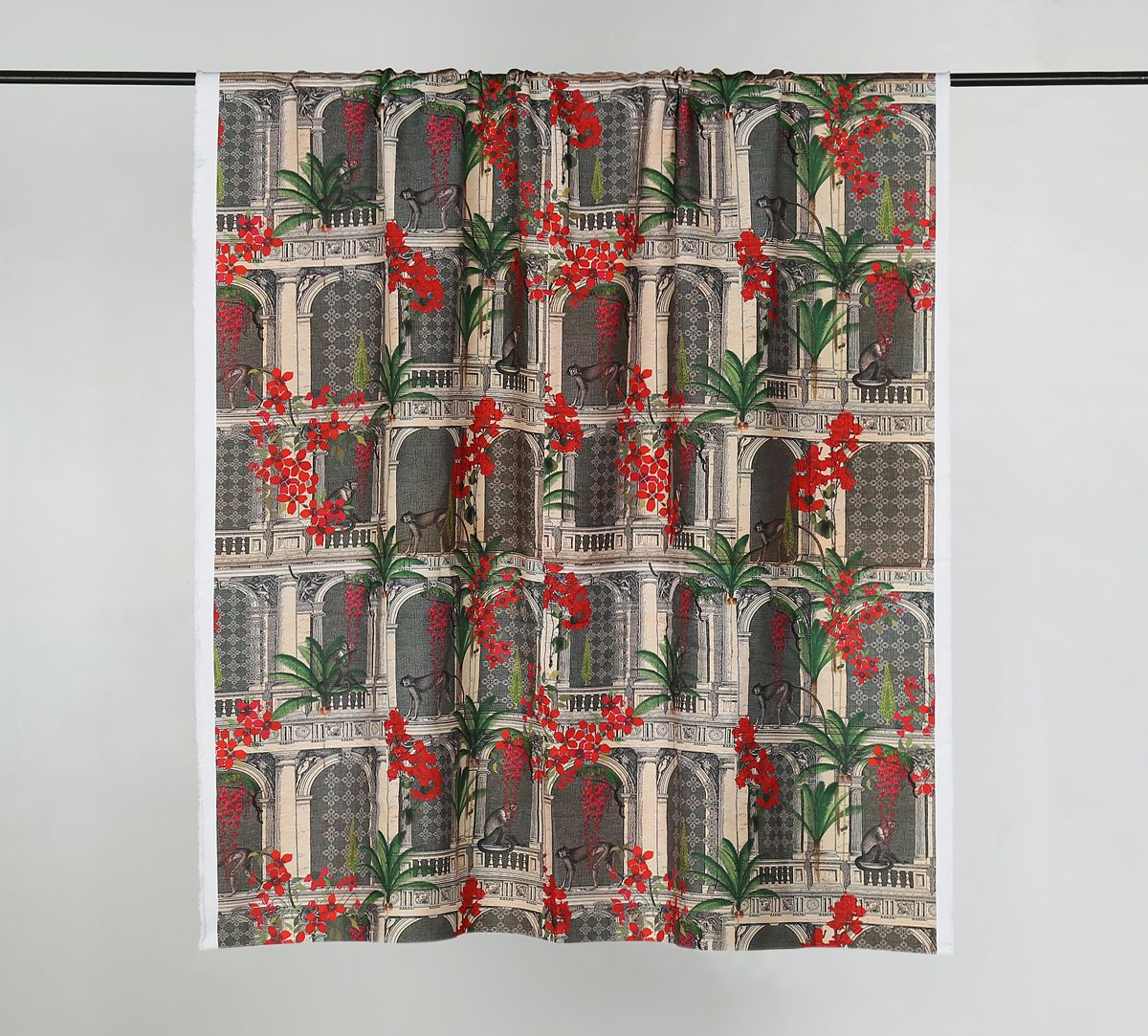 Add Chic Flair To Your Living Space With Pretty Monkey Mischief Fabric