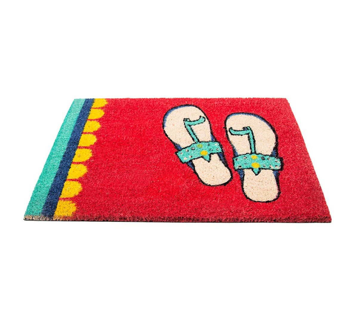 Funky Slippers Red Doormat | India Circus